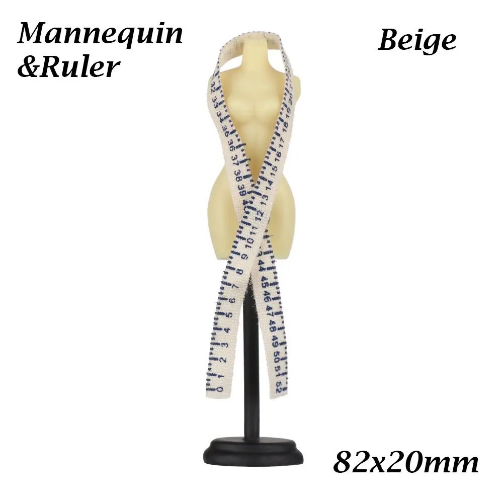 Миниатюрный манекен для кукольного домика 1/12 Бежевый, 82x20mm