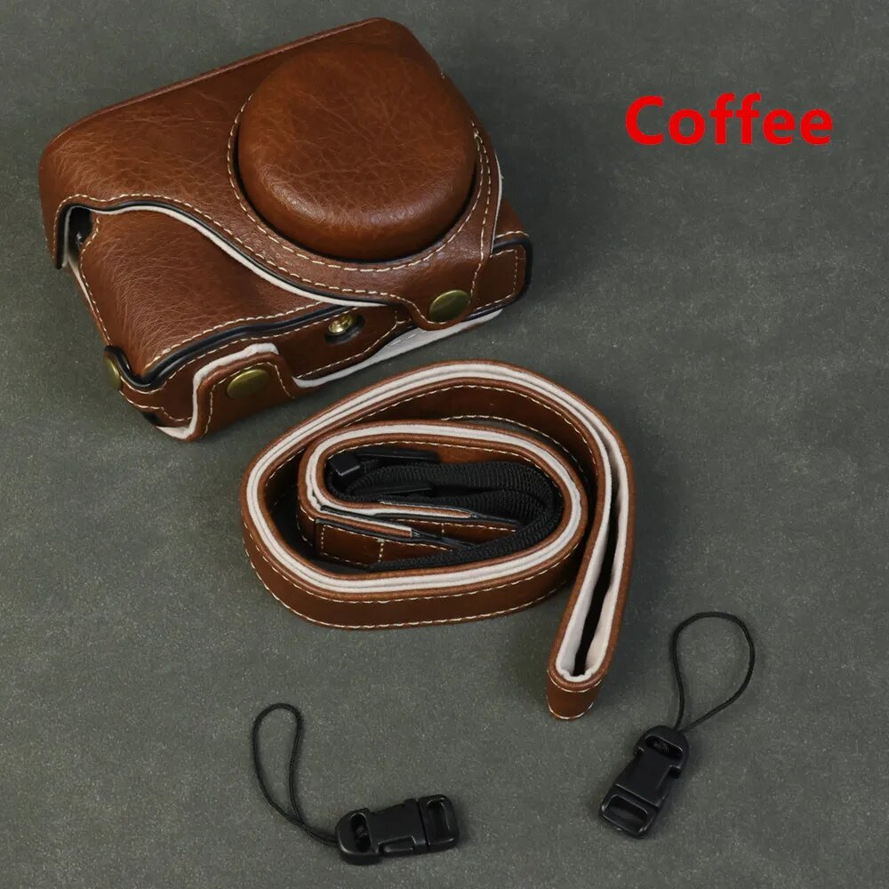 Чехол для камеры Panasonic LUMIX DC-ZS99 Qalart Коричневый, Coffee