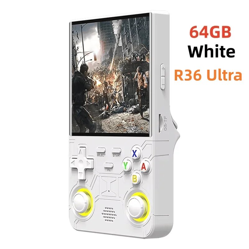 Портативная игровая консоль R36 Ultra White 64GB