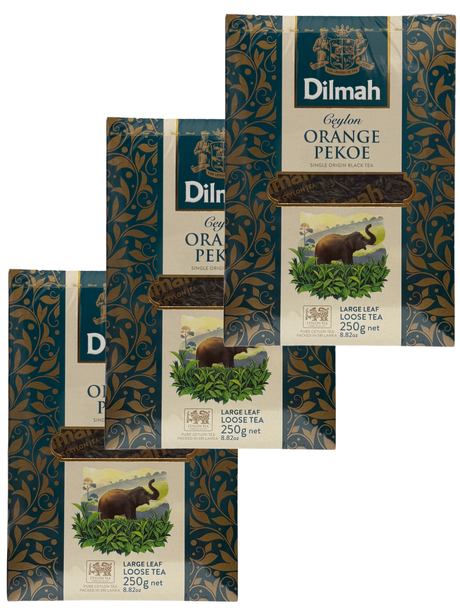 Чай черный Dilmah Цейлонский листовой 3*250 г