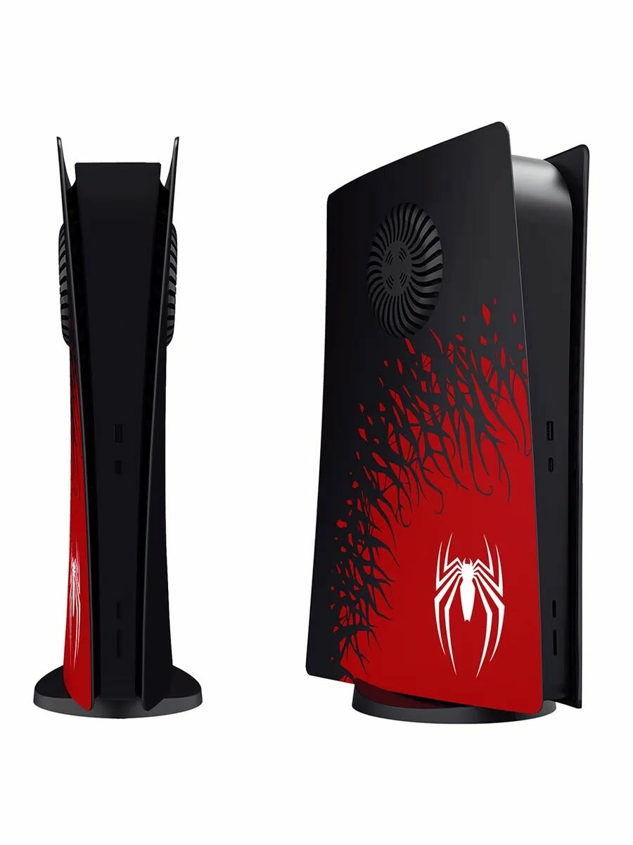 Защитные сменные боковые панели корпуса для Sony Playstation 5 PS5 2.0 Digital Editon панель Spider man Человек паук