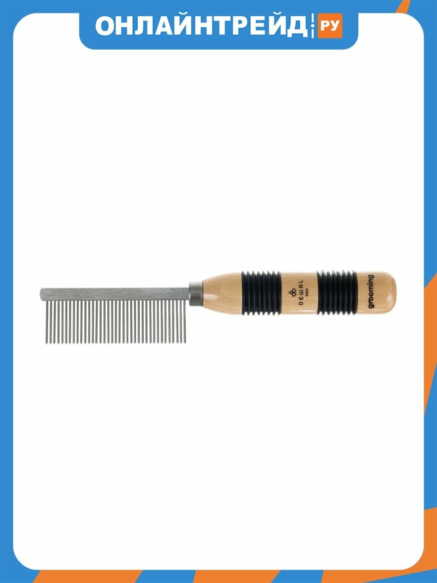 Расческа для животных Dewal Pro Grooming с редкими метал. штифтами