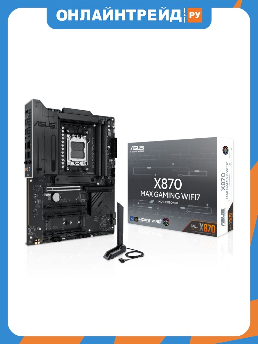 Материнская плата Asus X870 MAX GAMING WIFI7 (AM5, ATX)