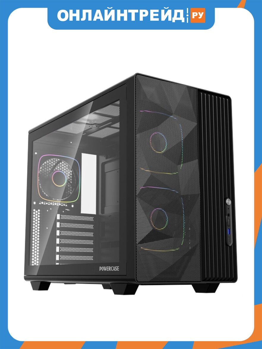 Корпус Powercase TX5 ARGB, черный