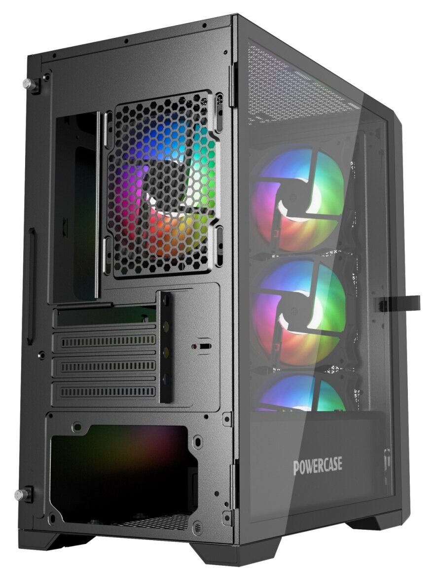 Корпус Powercase ByteFlow Micro, черный (CAMBFB-A4) — фото 1