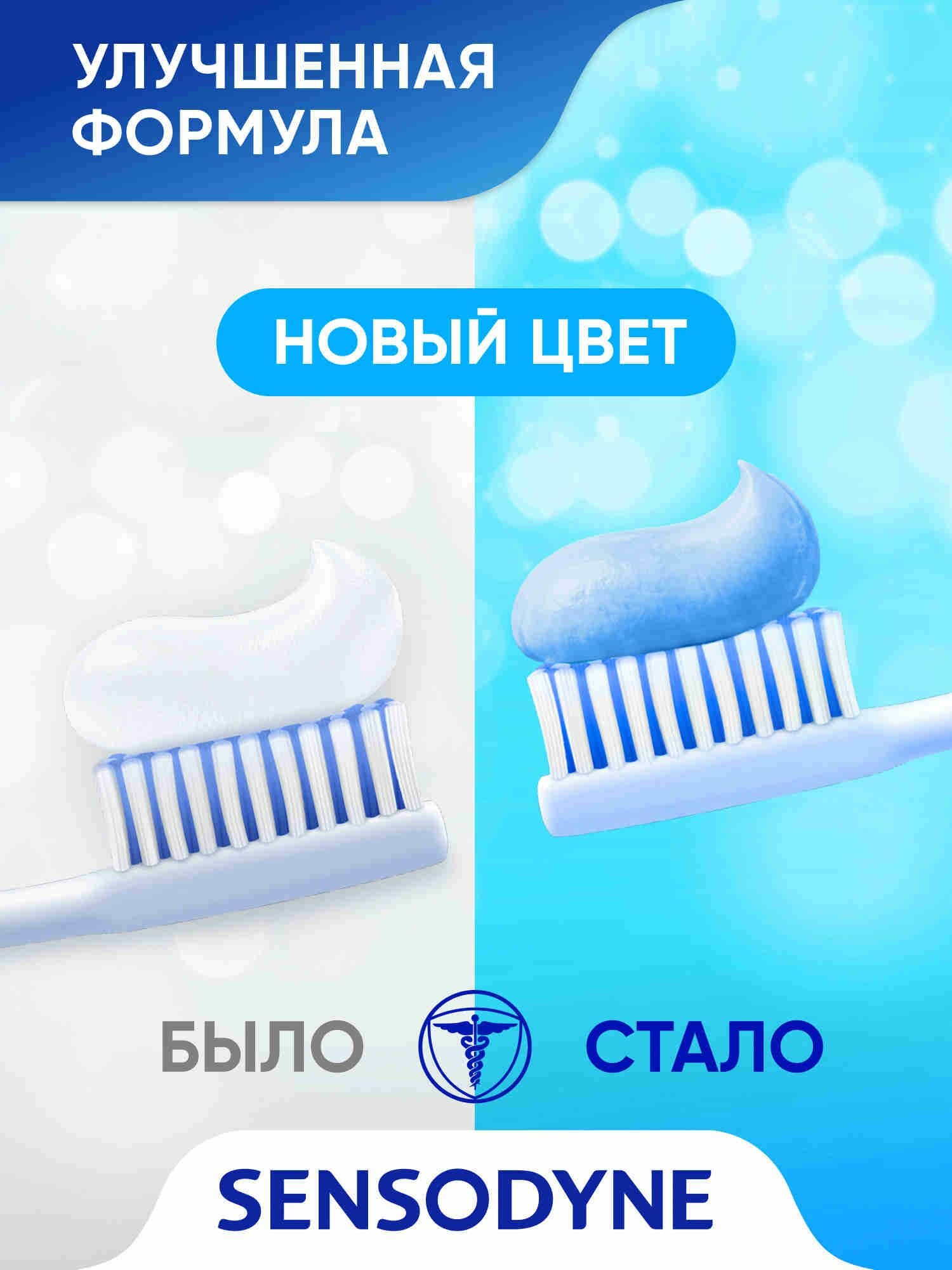 Зубная паста Sensodyne Мгновенный Эффект, для чувствительных зубов, с фтором, 75 мл