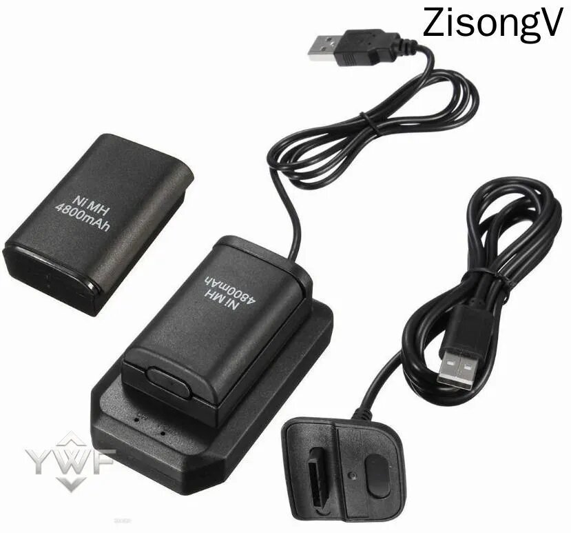 Аккумуляторы 4800 mAh для Xbox 360 с док-станцией