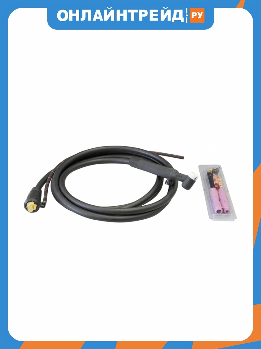 Горелка сварочная Elitech 4м, DX50, д\TIG, руч. управ. подачи газа