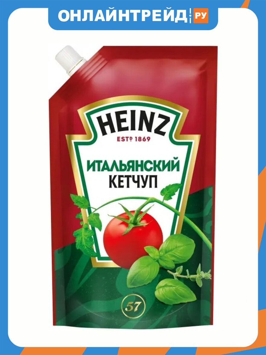 Кетчуп Heinz Итальянский дой-пак 320 г