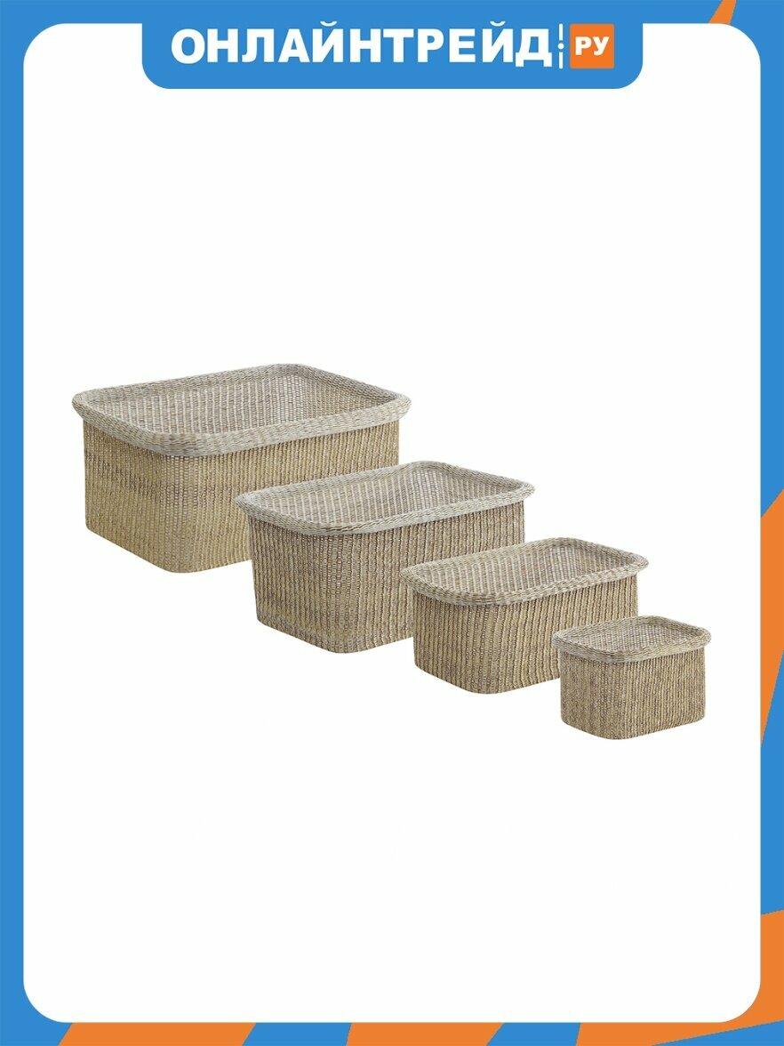 Набор Bergenson Bjorn из 4-х корзин для хранения Sustainable collection, бежевый (BB0000674)