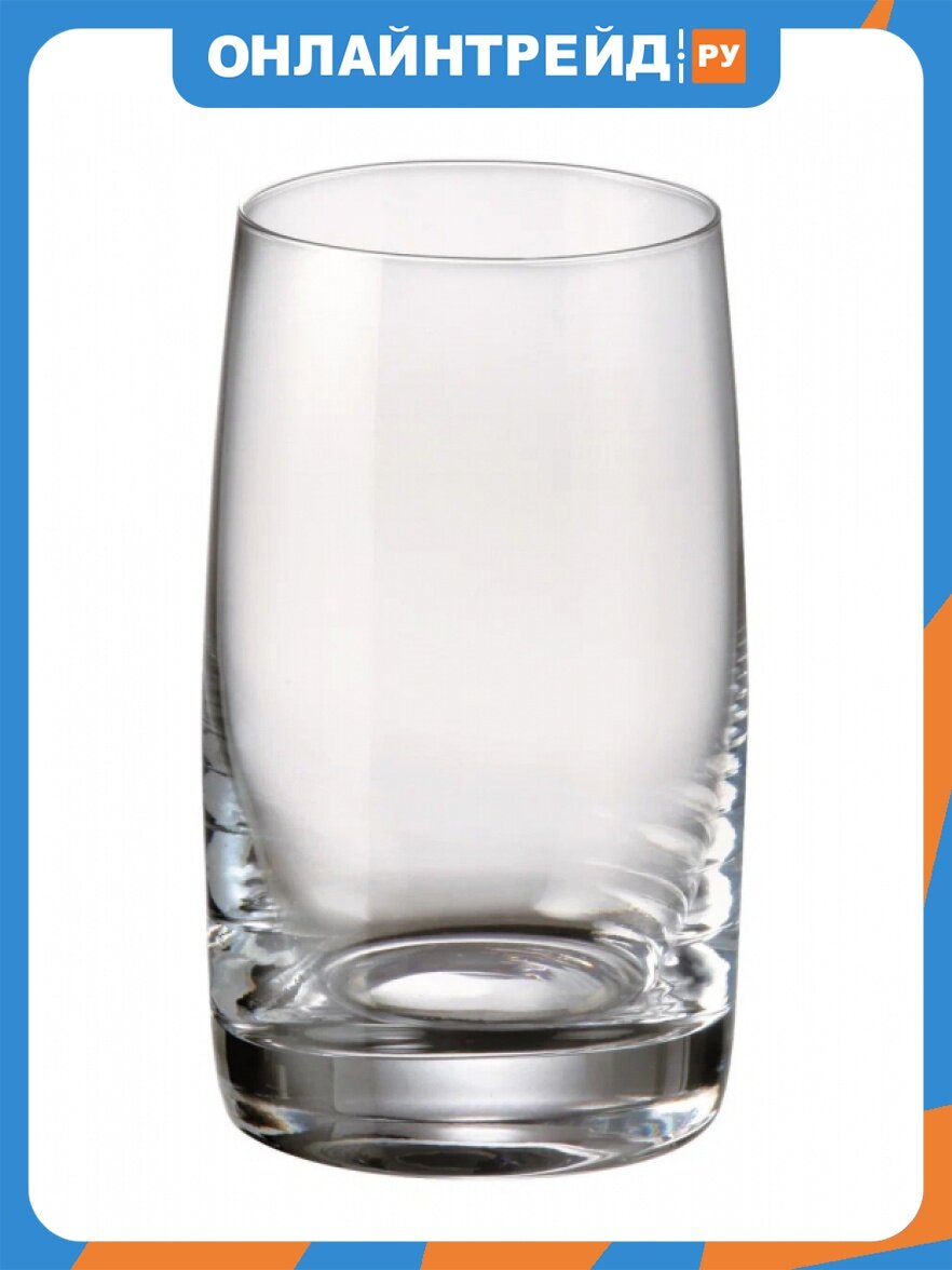 Набор стаканов для воды Crystal Bohemia "PAVO", 250 мл (набор 6шт)