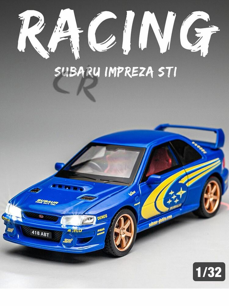 1:32 Subaru Impreza раллийный модель автомобиля игрушечная машинка из сплава автомобильный декор раллийная машинка сплавная модель