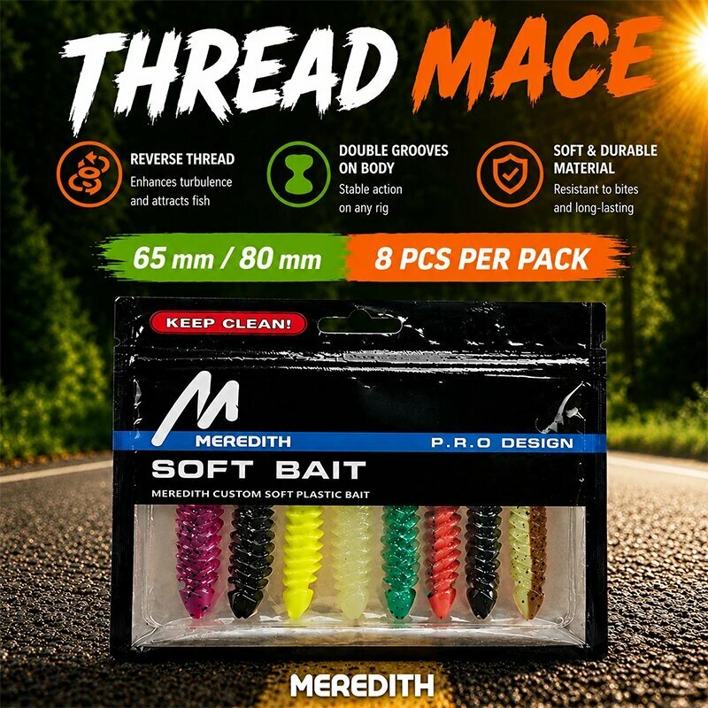 Набор приманок MEREDITH с ароматом креветок 65мм 80мм 80mm, Multiple colors set
