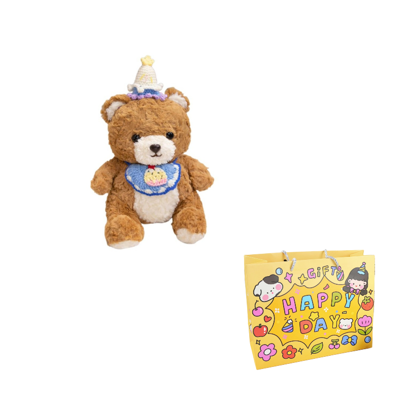 Подарочная сумка унисекс Mise Мишка, 30 см EU, Cake Bib Style