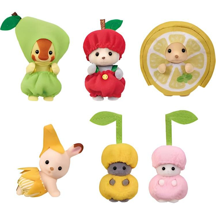 Игрушки унисекс Sylvanian Families Коллекция детенышей животных, Фруктовая тайна, капсульные игрушки, 1 случайная фигурка