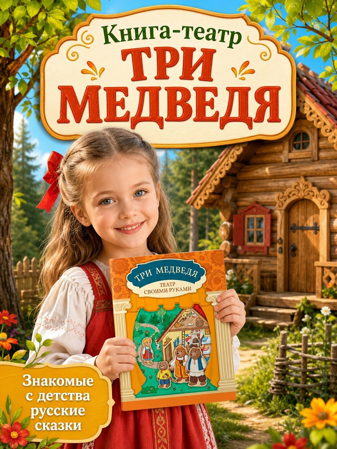 Заплотнева А. Ю. Три медведя. Книга-театр : Аппликации для детей. Театр своими руками