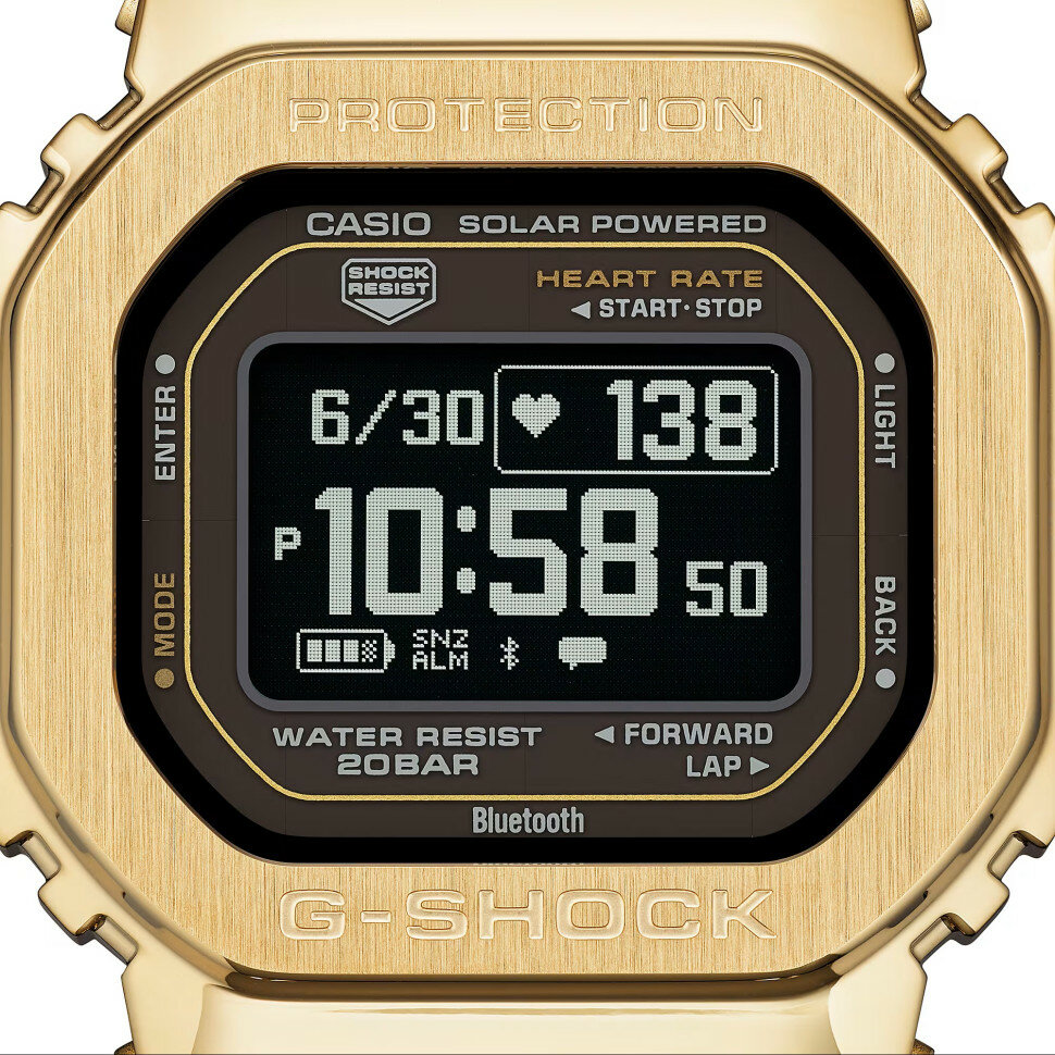Наручные часы CASIO G-Shock, черный, золотой — фото 1