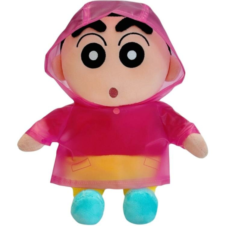 Подарочная сумка унисекс BALITU Crayon Shin Chan Shinnosuke Nohara Dolls Plush Doll, 40CM, Red Raincoat Shin-Chan