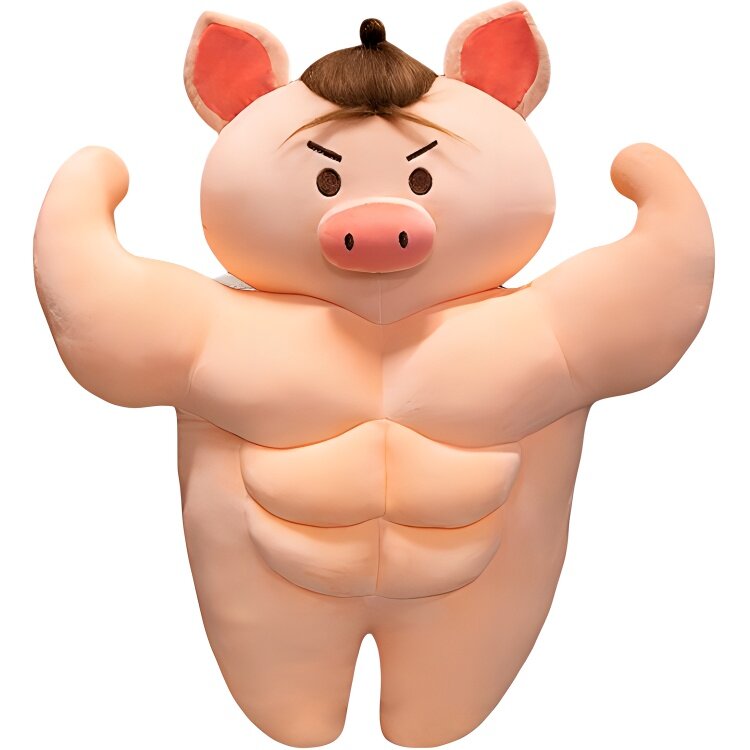 Игрушка унисекс GUAIGUAIXIONG Fitness Muscle Piggy, 70CM EU