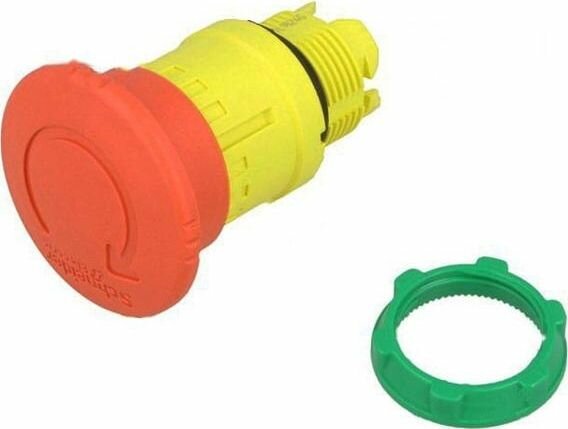 SCHNEIDER ZB5AS844TQ Переключатель, кнопочный, 22мм, черный/красный, IP66, Серия, ZB5, 1шт