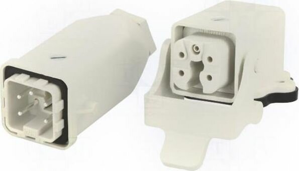 MOLEX 0936030026 Разъем: HDC, "папа" + "мама", S-A, PIN: 5, 4+PE, размер 3А, угловой, 1шт