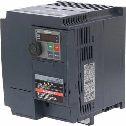 TOSHIBA VFS15-4022PL-W Инвертор, векторный, Мощность двигателя макс 2,2кВт, 5,5А, 1,9кг, 1шт