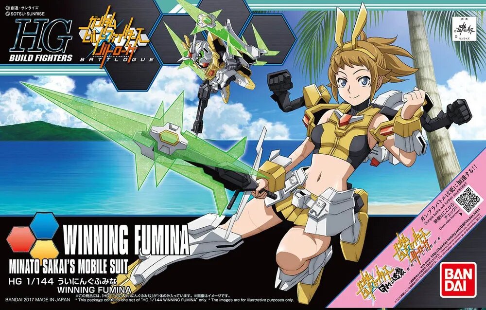 Сборка роботов BANDAI GUNDAM 1/144 HGBF Winning Fumina