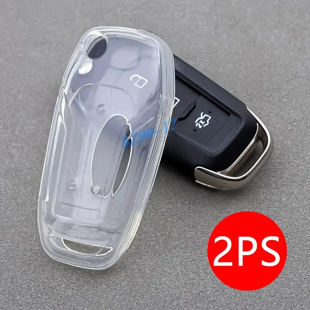 Прозрачный чехол-брелок для ключей для Ford F150 F250 F350 F450 XLT Ranger XL 2 x Key case(Clear)