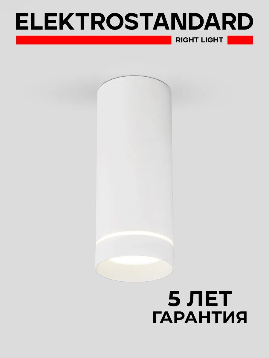 Спот / Накладной потолочный светодиодный светильник Elektrostandard Topper DLR022 12W 4200K, цвет белый матовый