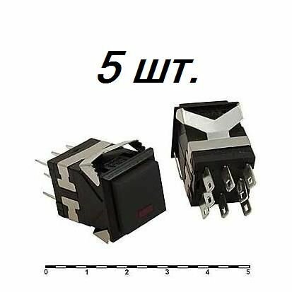 5шт Кнопка KD2-22BBR (PSW-22 бфчч)