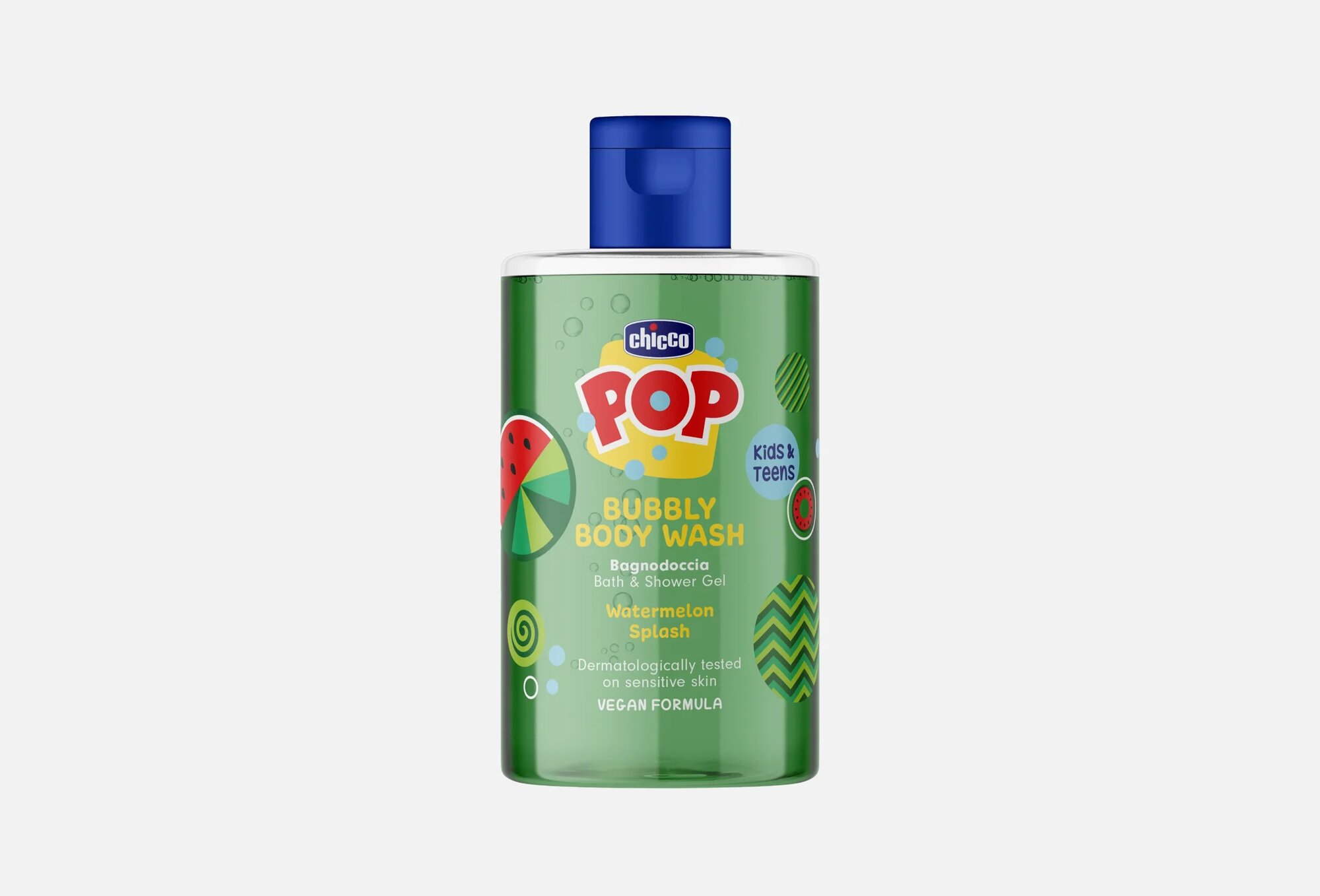 CHICCO POP, WATERMELON splash Детский гель для душа 300мл
