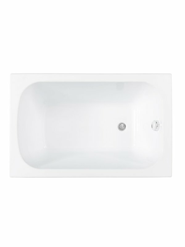 Акриловая ванна Aquanet Seed 367097 110x70 см, пристенная, белая, с каркасом