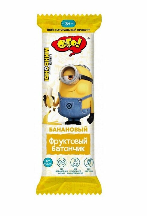 Ого! Фруктовый батончик, Банановый , 25г