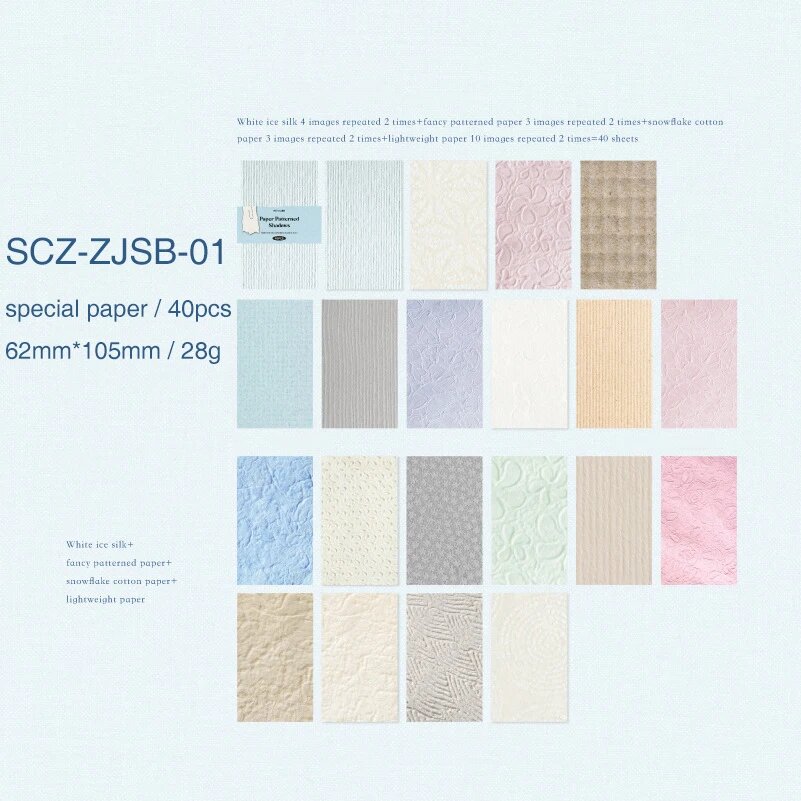 Бумага для скрапбукинга JIANWU «Винтажная текстура» SCZ-ZJSB-01