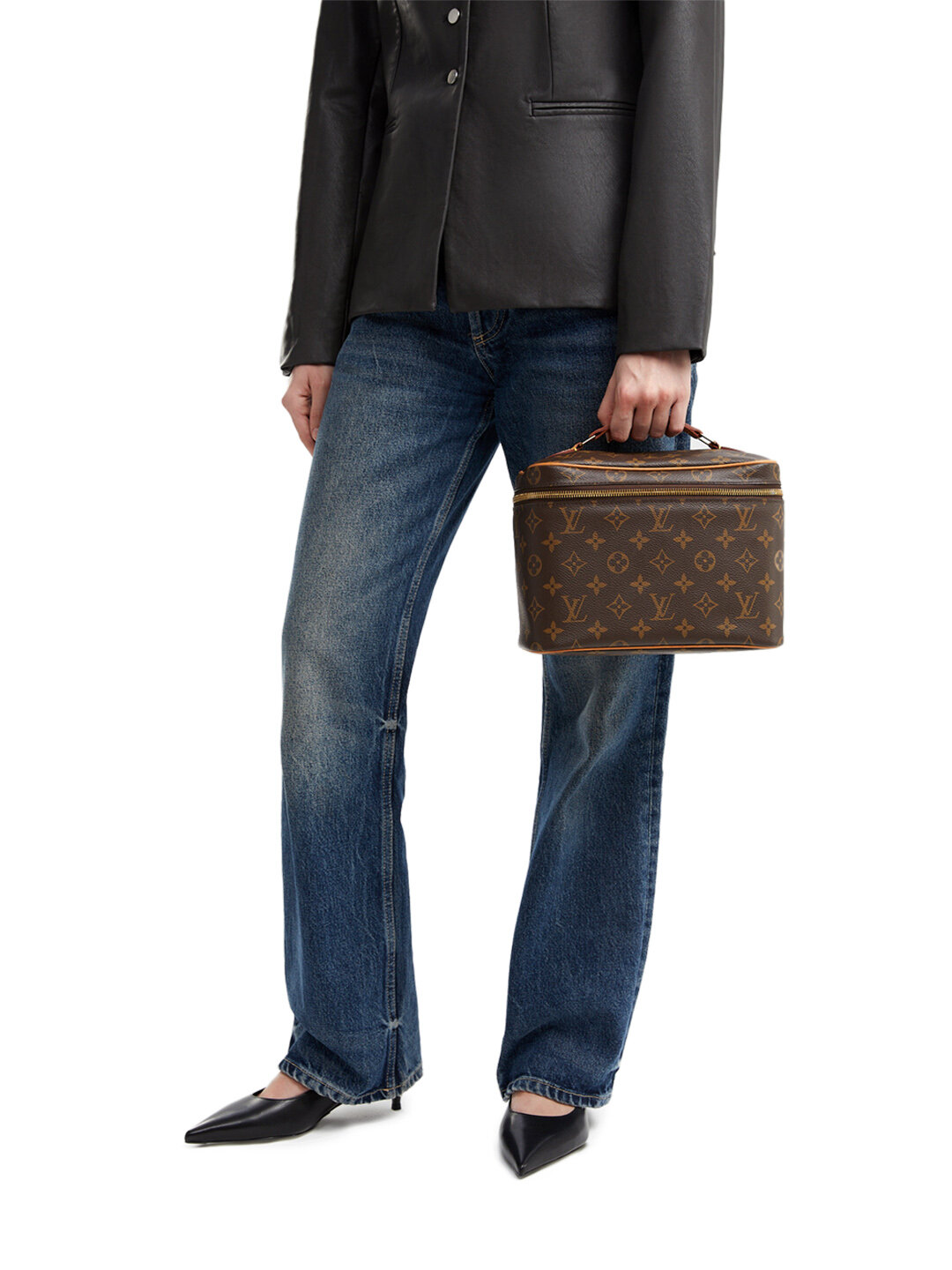 Косметичка Louis Vuitton, ширина: 15 см., высота: 18 см., длина: 24 см., , коричневый — фото 1
