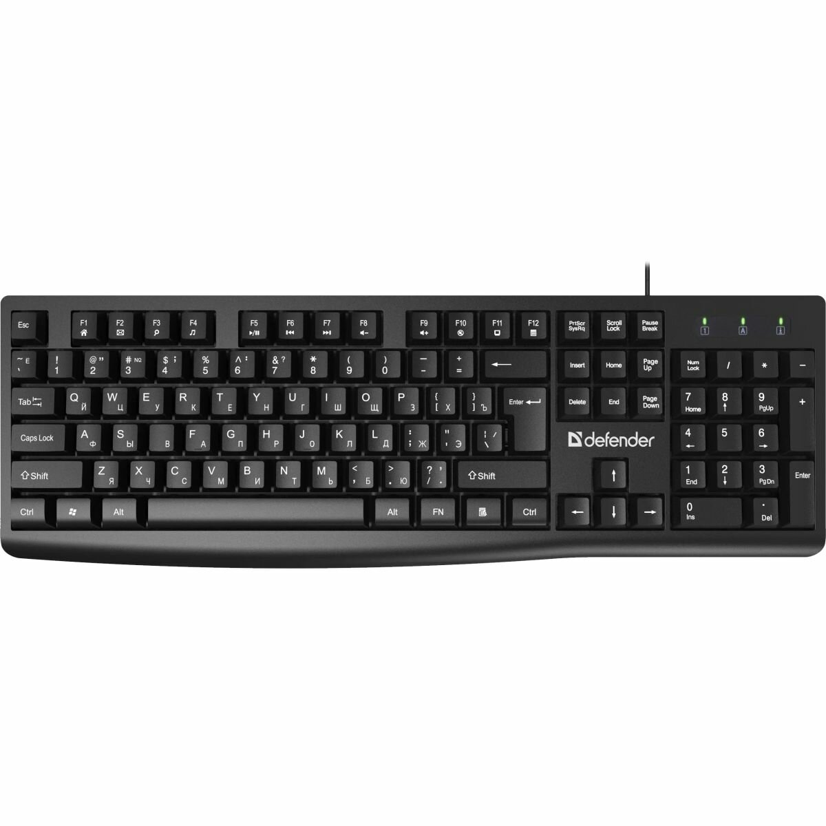 Клавиатура Defender Navigator HB-138 проводная, USB Type-A, чёрный