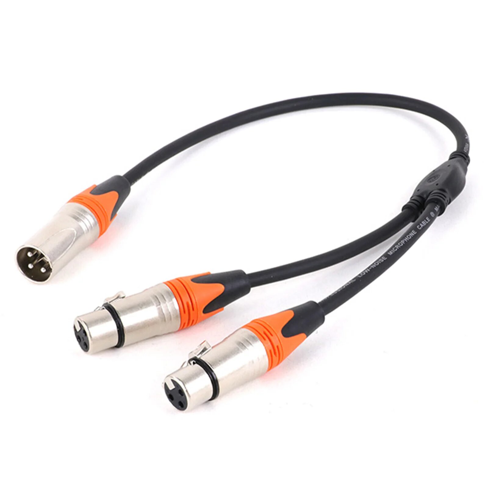 XLR разветвитель 3Pin, 0.3m, MFF-Orange