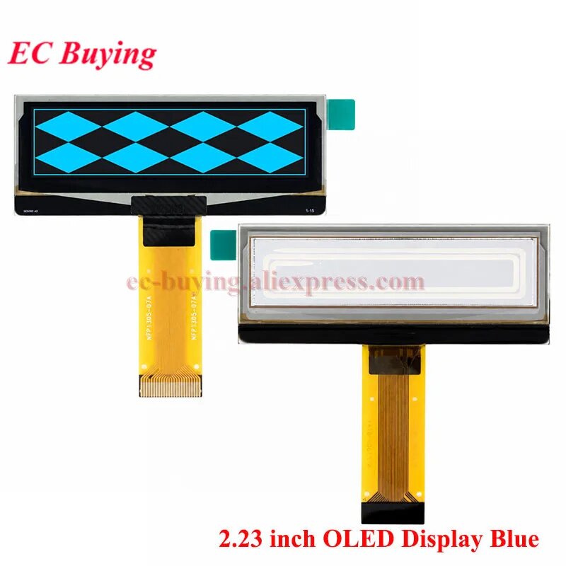 OLED дисплей модуль EC Buying 128x32 Желтый, 2.23 Bare Yellow