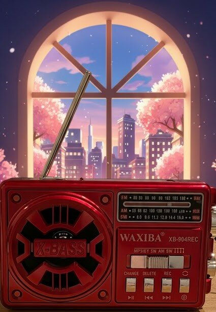 Радиоприемник Waxiba XB-904 REC портативное радио с MP3, USB/SD, фонариком и мощным динамиком