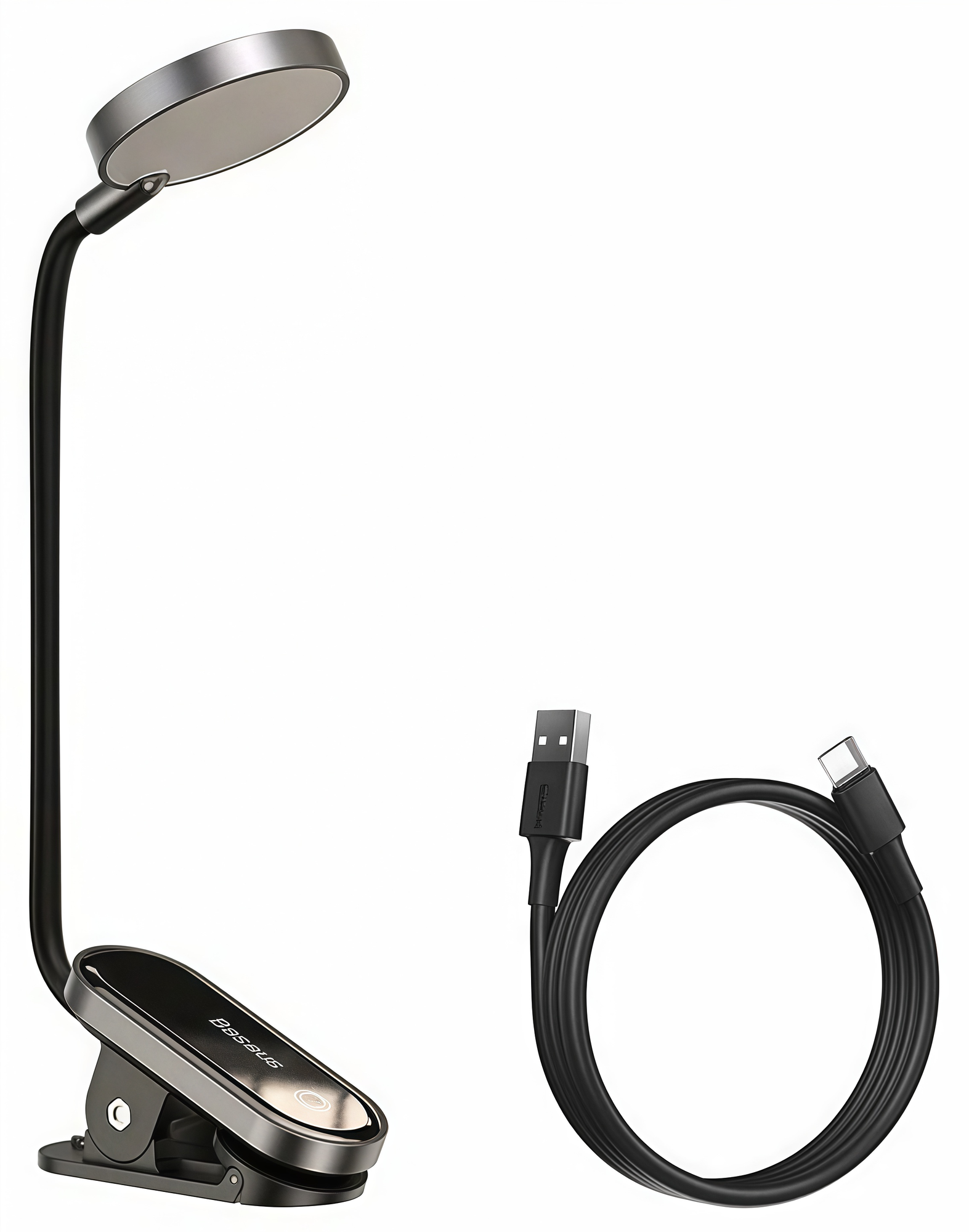 Baseus / Светильник с прищепкой / Comfort Reading Mini Clip Lamp / DGRAD-0G темно-серый