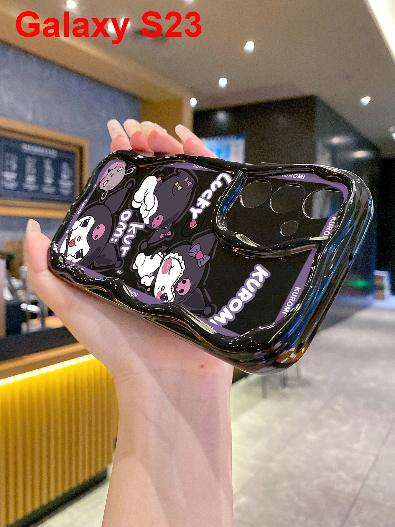 Чехол для Galaxy S23 неправильной формы с принтом Куроми и Мелоди. Мягкий чехол для телефона.