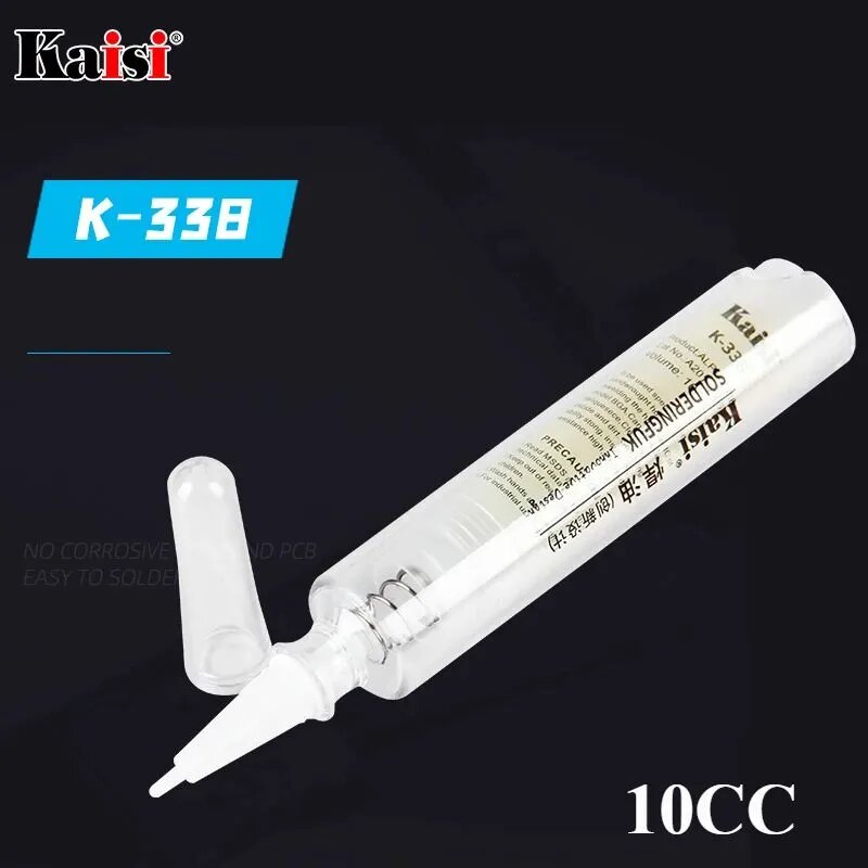 Kaisi K-338 10cc Паяльный Флюс, Паяльная Паста Без Отмывки Без Коррозии
