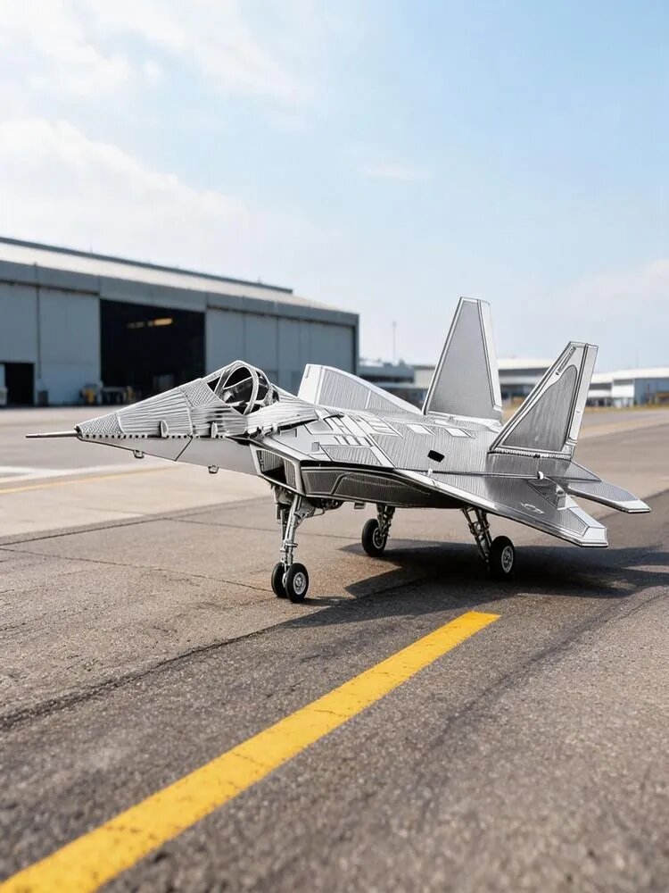 Истребитель F - 22+3D Металлические головоломки Специальные подарочные игрушки