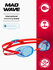 Стартовые очки для плавания MAD WAVE Racer SW, покрытие антифог, цвет красный