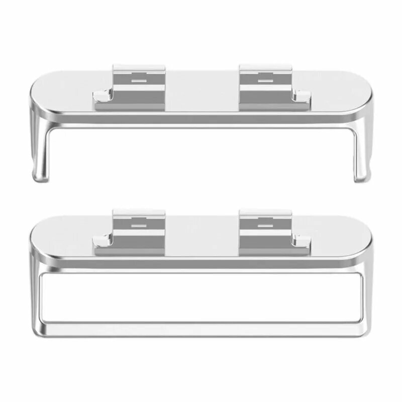 1 компл. Коннектор с центральной вставкой и креплением 18 мм для Huawei Band 11 (серебристый)