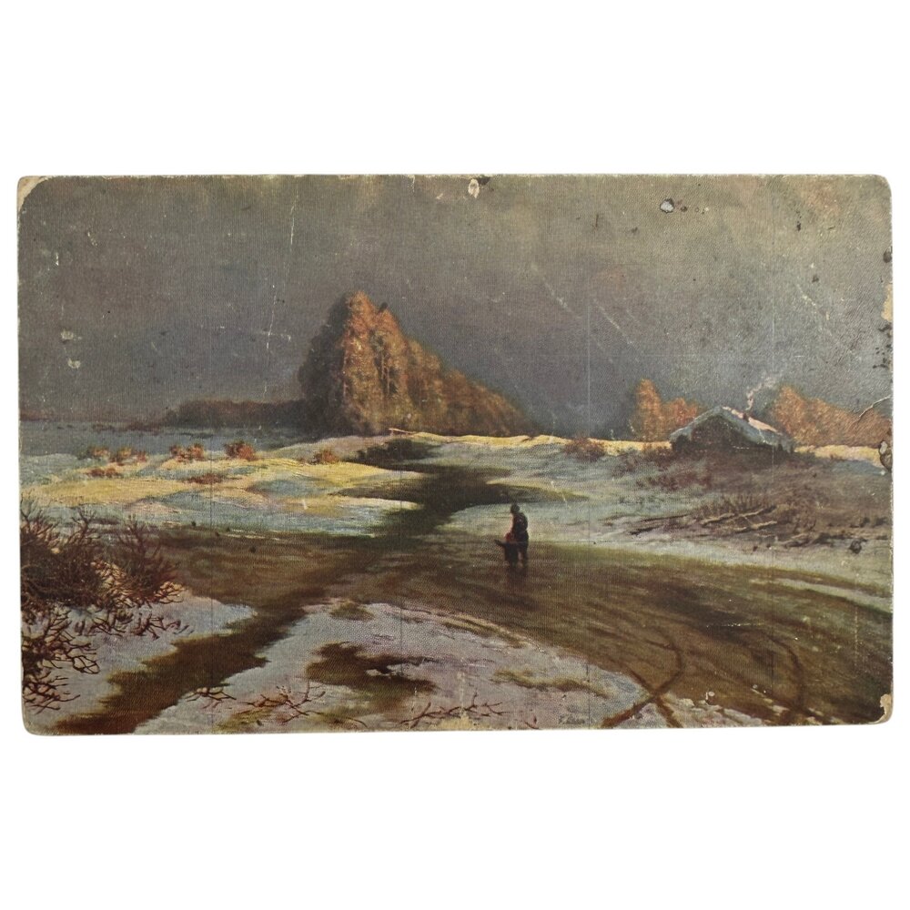 Почтовая открытка "Васильев - Оттепель" 1900-1917 гг. Российская Империя