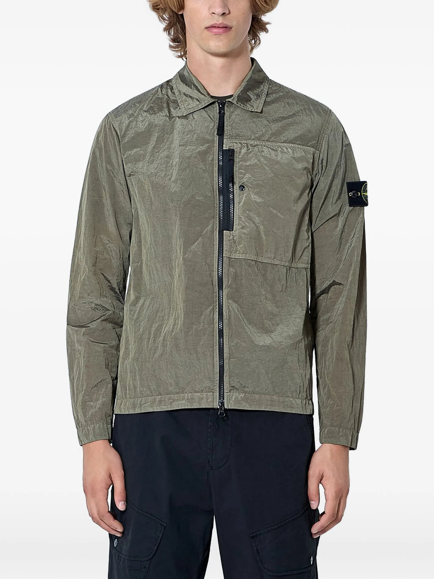 Куртка Zip-up patch-pocket jacket