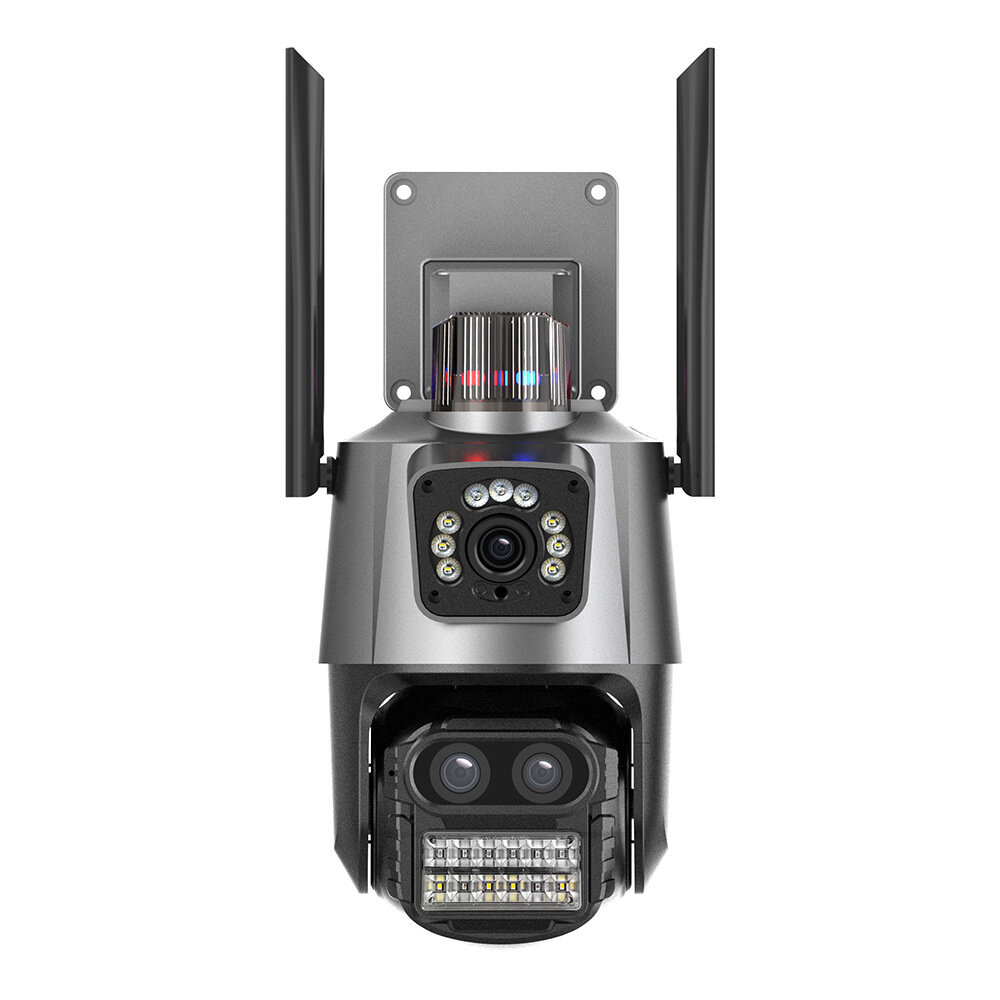 9MP 360° беспроводная наружная камера видеонаблюдения с 8-кратным оптическим зумом - адаптер питания США