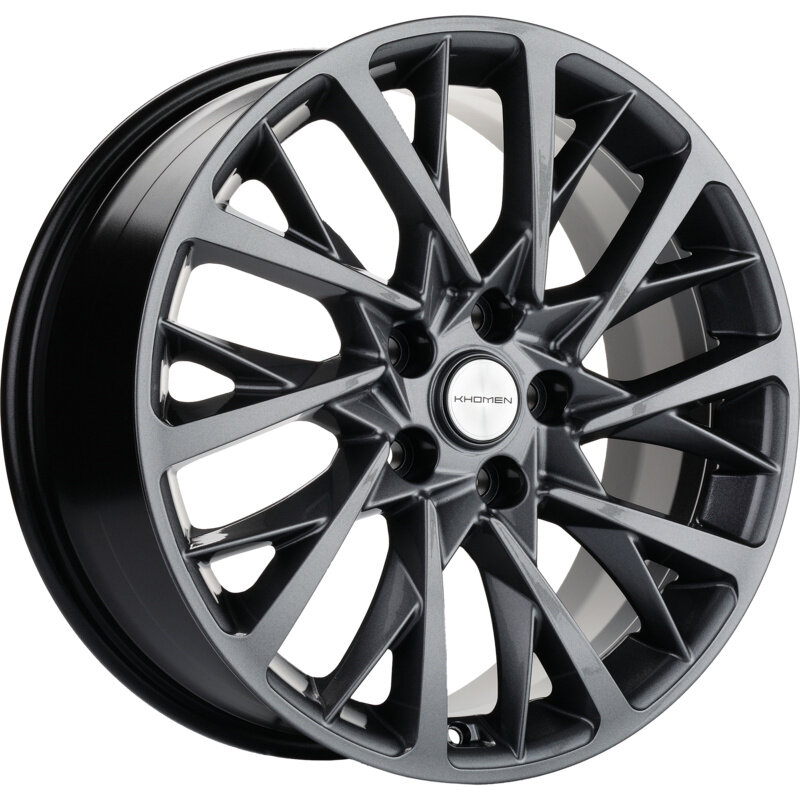 Литой колесный диск Khomen Wheels KHW1804 (Sonata/Optima/Soul) 7,5x18/5x114,3 ET50,5 D67,1 Gray