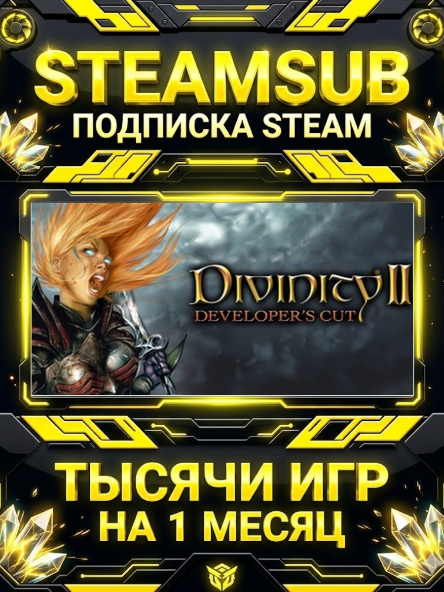 Divinity II: Developer's Cut — подписка Steam на месяц, 7000+ игр на аккаунтах для ПК (РФ + СНГ)